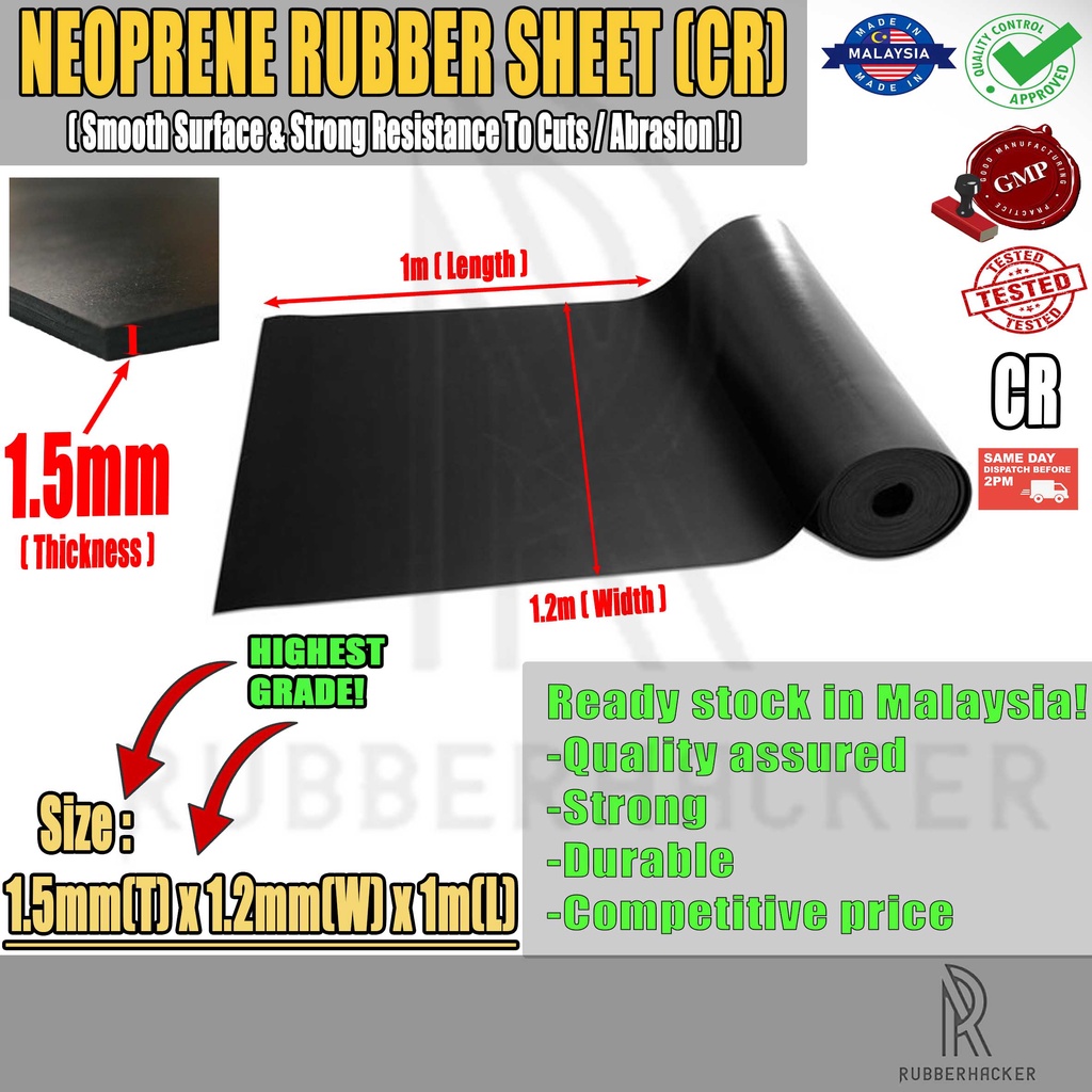 Neoprene Sheet (CR), Smooth Surface Rubber Sheet, Chloroprene Rubber ...