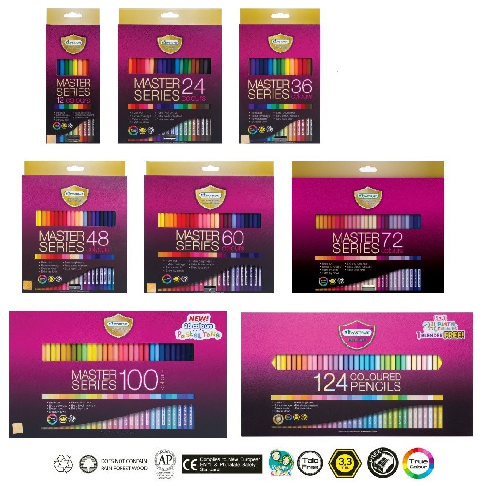 Master Art Master Series Colour Pencil / Pensel Warna 24 / 36 / 48 / 60 ...