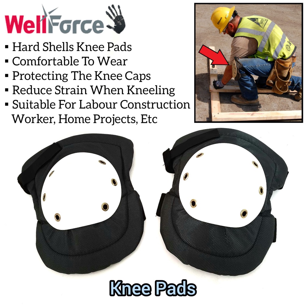 Wellforce Adjustable Labor Work Construction Protective Knee Pads For ...