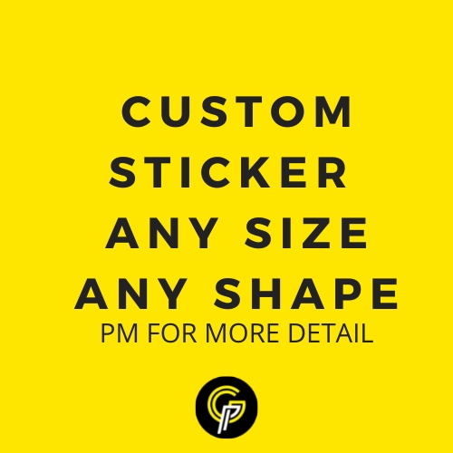 Custom Sticker Label Print Any Size and Shape | Shopee Malaysia