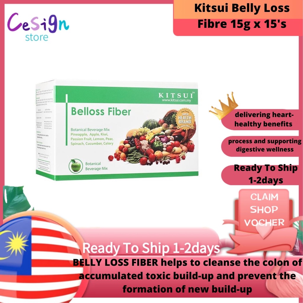 Kitsui Belly Loss Fibre 15g x 15's | Shopee Malaysia