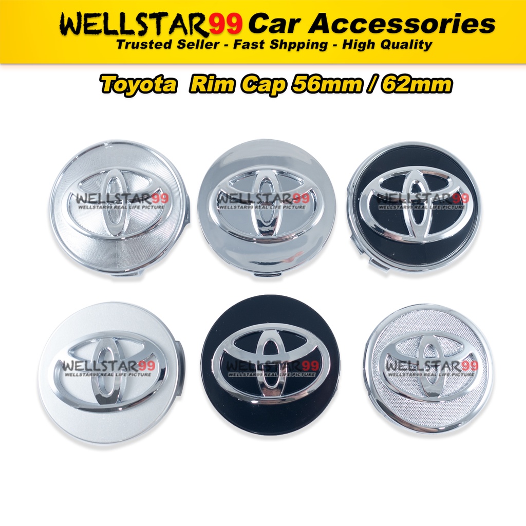1PCS Toyota Rim Cap 56mm 62MM Wheel Center Caps Emblems Tyre Caps ...