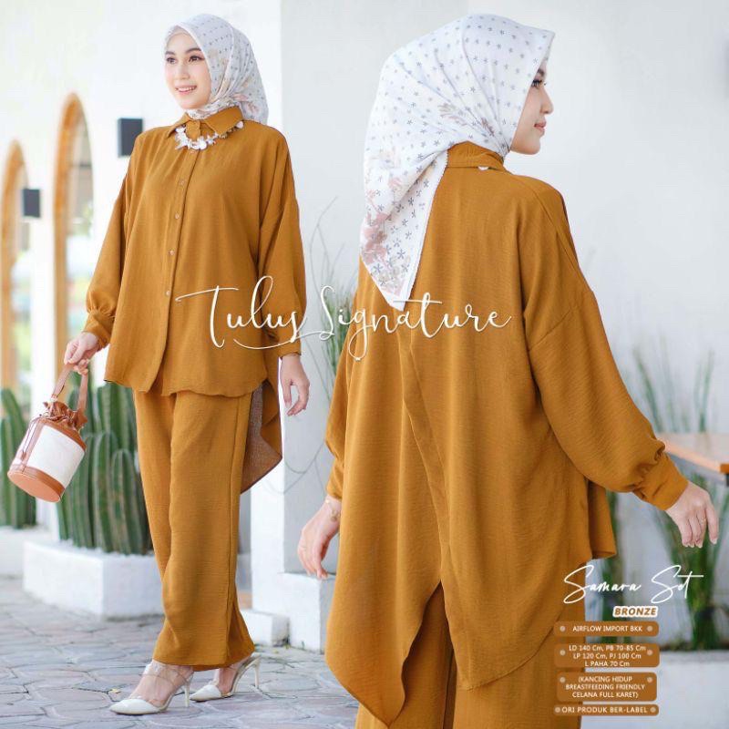 KEMEJA Samara SET CRINKLE AIRFLOW LD 110 // ONE SET SAMARA // SET ...