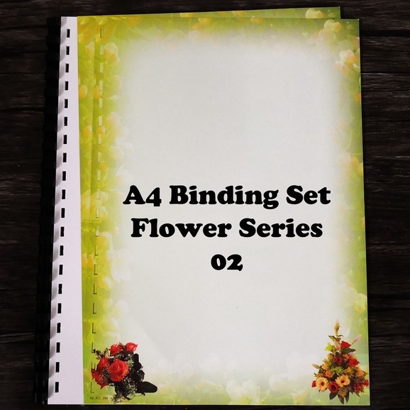 A4 Binding Set (Buku Folio/Buku Skrap) Binding Paper With Plastic Comb ...