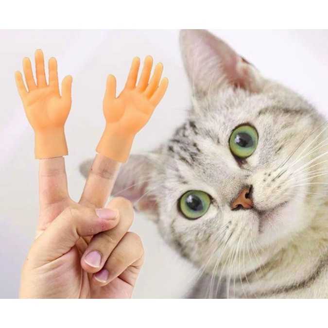 [Ready Stock] Mainan Kucing Mini Jari Tangan I Funny Cat Toy Small ...