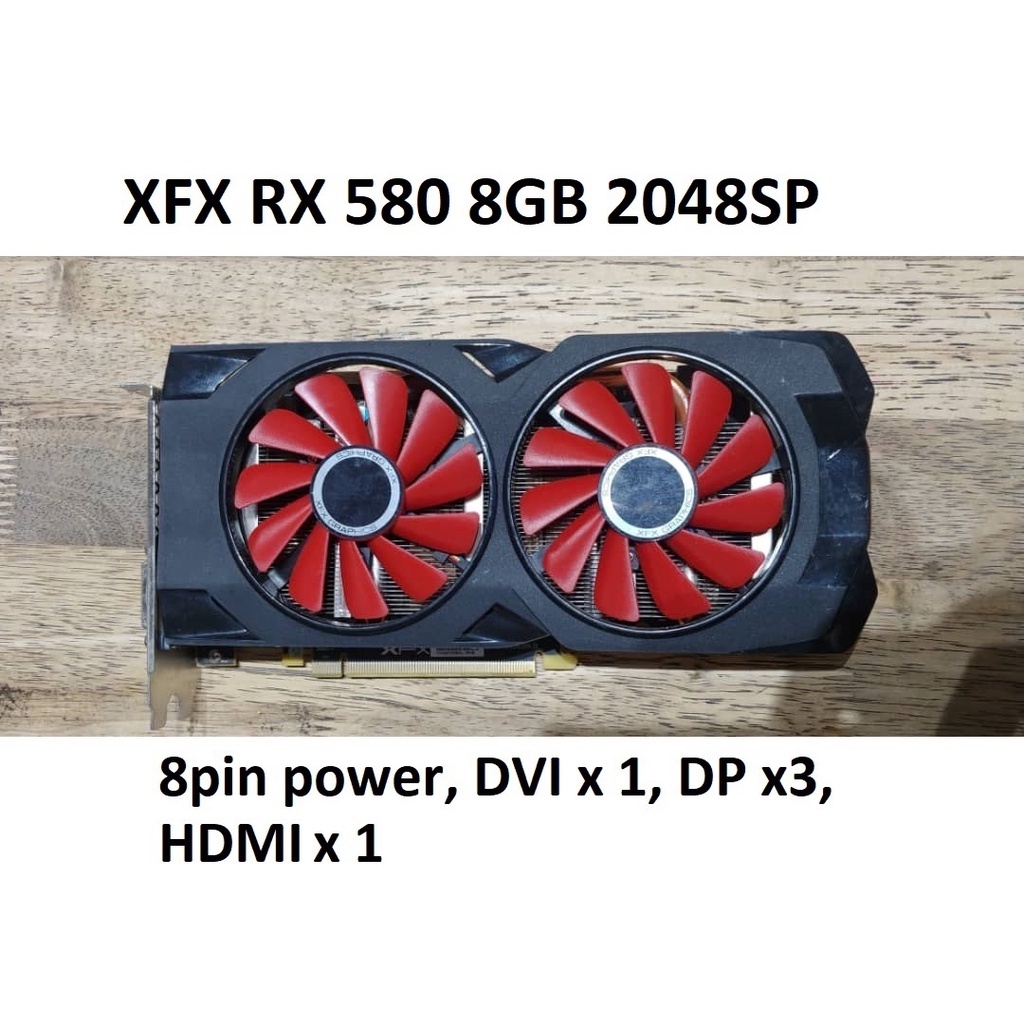 XFX AMD Radeon RX580 DDR5 4GB 8GB Used Graphic Card GPU PC Gaming ...