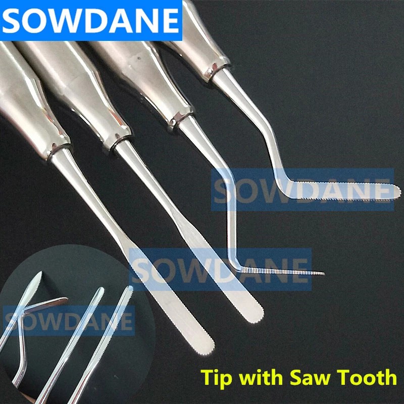 Dental Periotome Set for Atraumatic Tooth Extraction Serrated Tip ...
