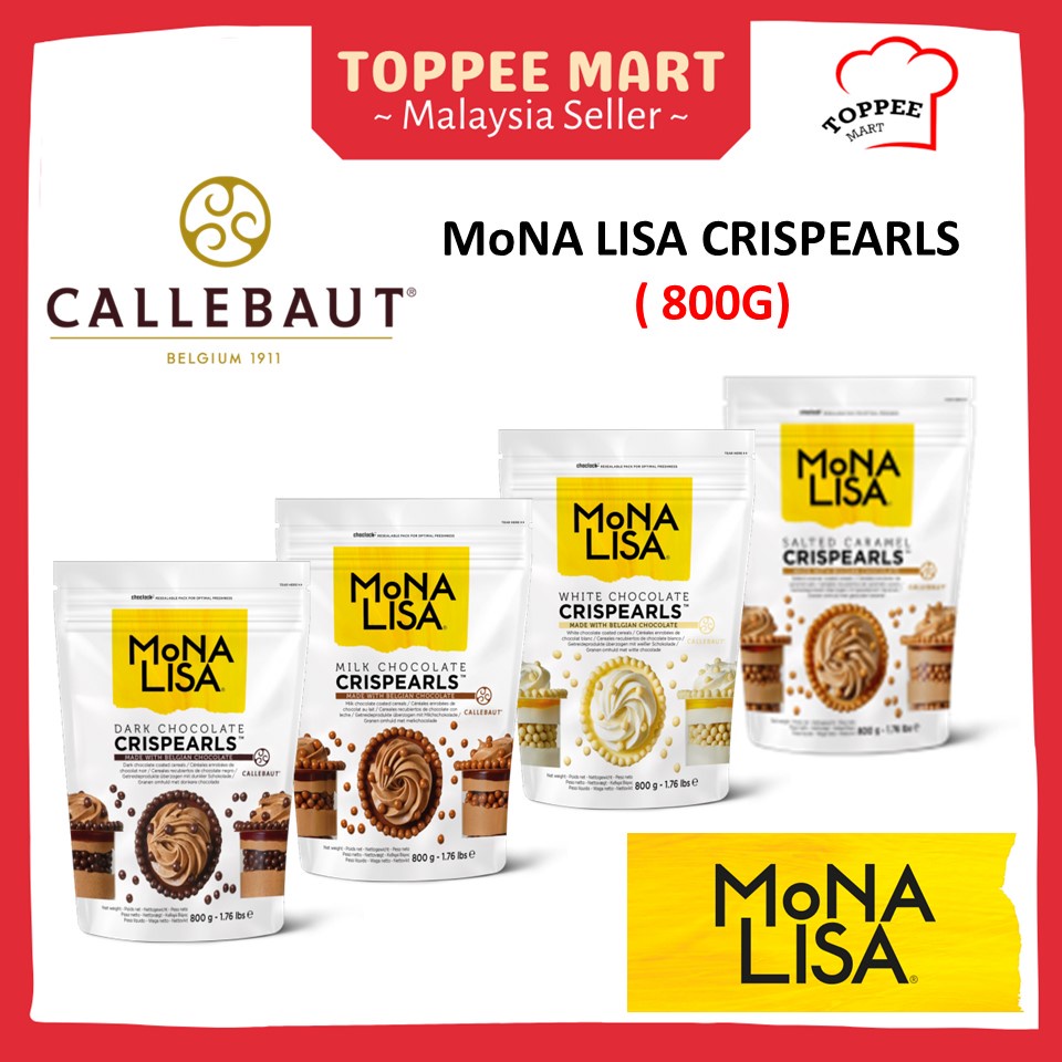 MONA LISA CRISPEARLS 800G CALLEBAUT BELGIUM CHOCOLATE SPRINKLES PEARLS ...