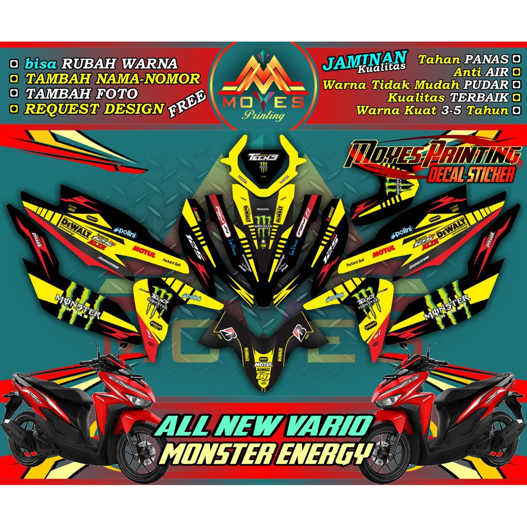 Decal Sticker Vario 150 2019 Decal All New Vario 150 Decal Variation ...