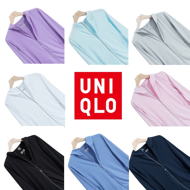 Uniqlo AIRism Women UPF50+ Jakcet Hooded Windbreaker Outdoors Anti-Uv ...