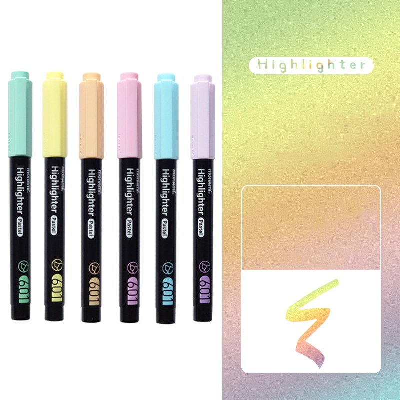 PenLab 1pcs Monami Pastel Color Highlighter Pen 1-4mm Spot Liner Art ...