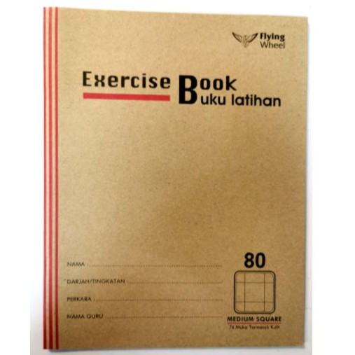 F5 MEDIUM SQUARE BOX NOTEBOOK/ EXERCISE BOOK/BUKU LATIHAN KOTAK MEDIUM ...