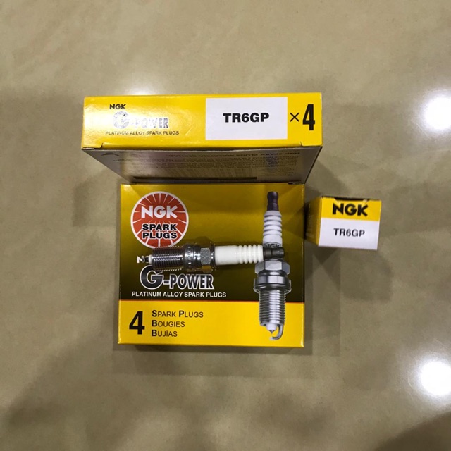 (NEW STOCK) (100% ORIGINAL)NGK G-Power Spark Plug TR6GP Campro Saga BLM ...