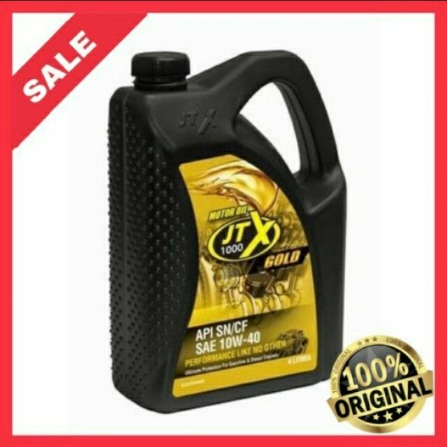 💥HOT ITEM💥 MINYAK JTX GOLD ENJIN POWER 4 LITER 💯ORIGINAL | Shopee Malaysia