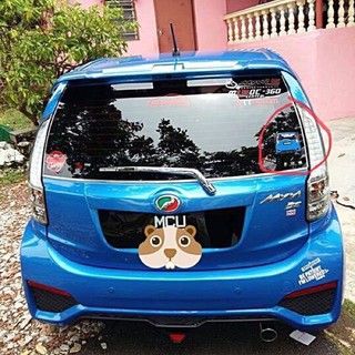 Stiker bontot mg3/sticker belakang myvi/sticker cermin belakang myvi ...