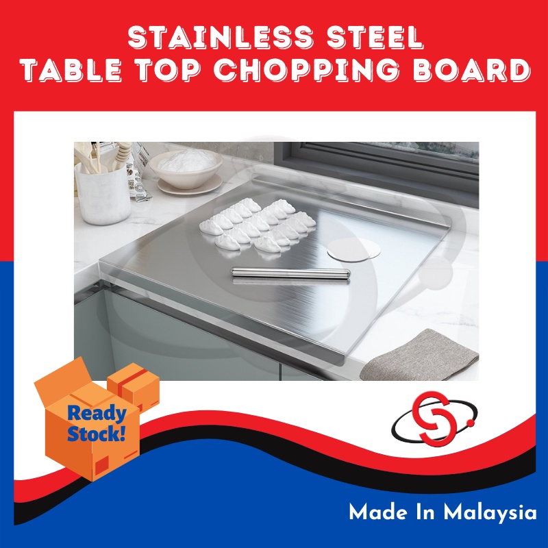 SCM SUS304 Food Grade Table Top Stainless Steel Chopping Board Fruit ...