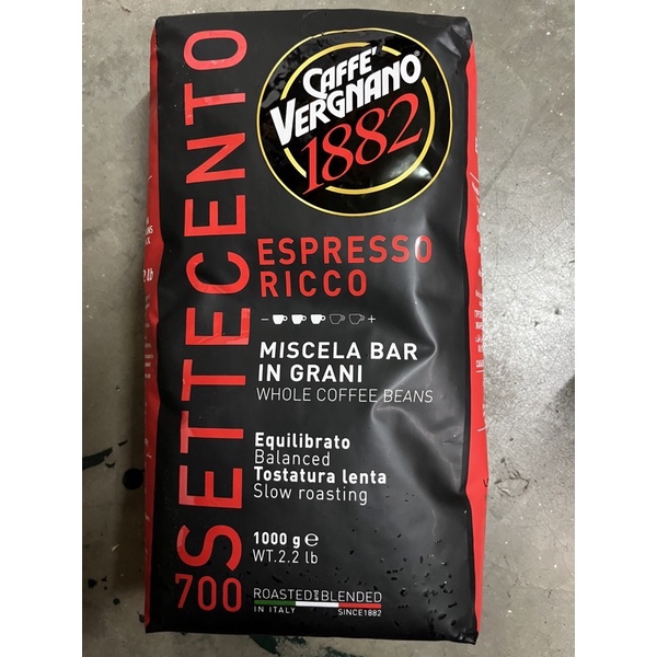 kopi bean (whole bean) caffe vergnano 700 | Shopee Malaysia