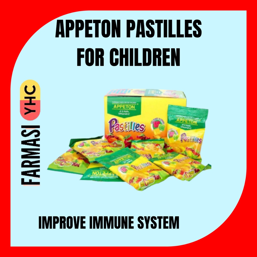 APPETON PASTILLES FOR CHILDREN VITAMIN C 30MG IMPROVE IMMUNE SYSTEM ...
