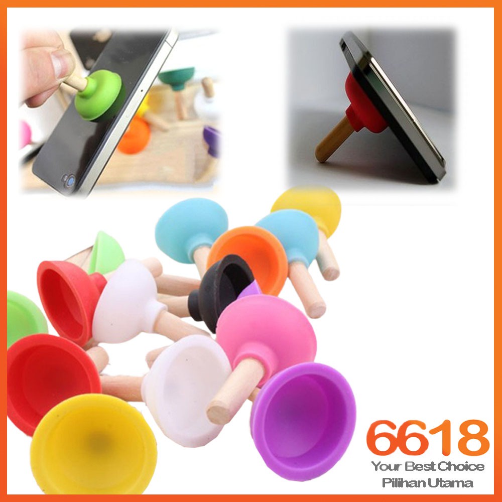 Mini Pelocok Tandas Phone Stand Penyedut Telefon Pendirian Plunger ...