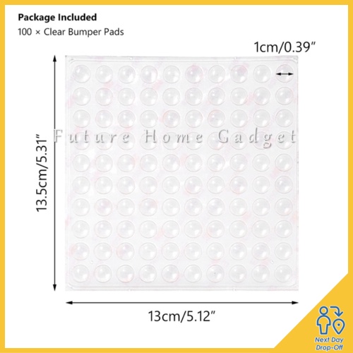 【READY STOCK】 3M Adhesive Transparent Buffer Pads Cabinet Door Bumpers ...