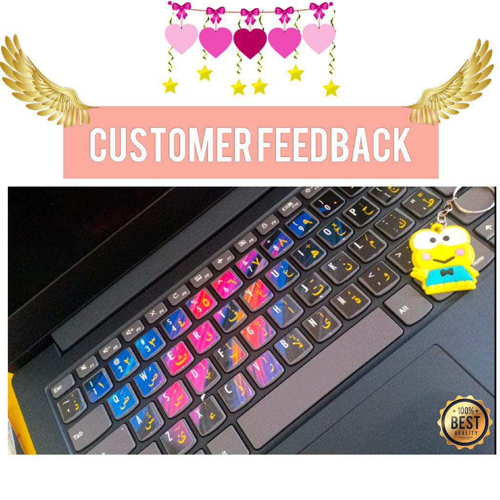 [READY STOCK] ARABIC KEYBOARD STICKER RUMI JAWI ARAB FOR ALL TYPE OF PC ...