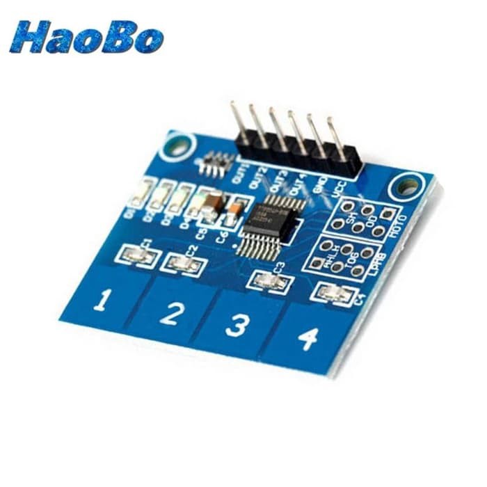 Ttp224 4 Channel Digital Capasitive Touch Switch Arduino Touch Sensor ...