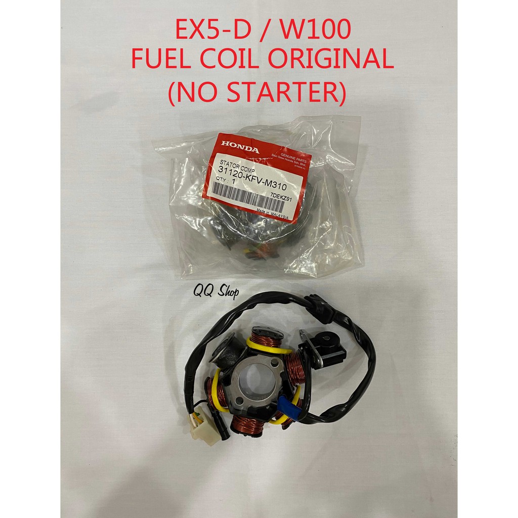 EX5 DREAM / W100 FUEL COIL / STATOR COIL 100% ORIGINAL (NO STARTER ...