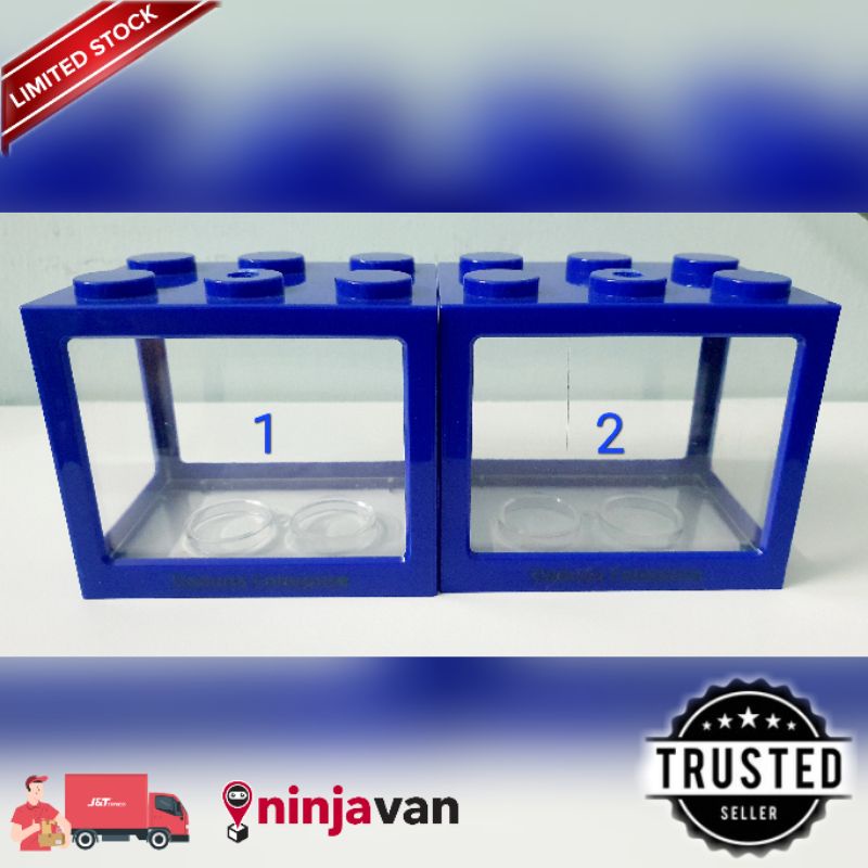 Betta Fish Aquarium Mini Lego Building Block Tank Fighting Guppy Fish ...