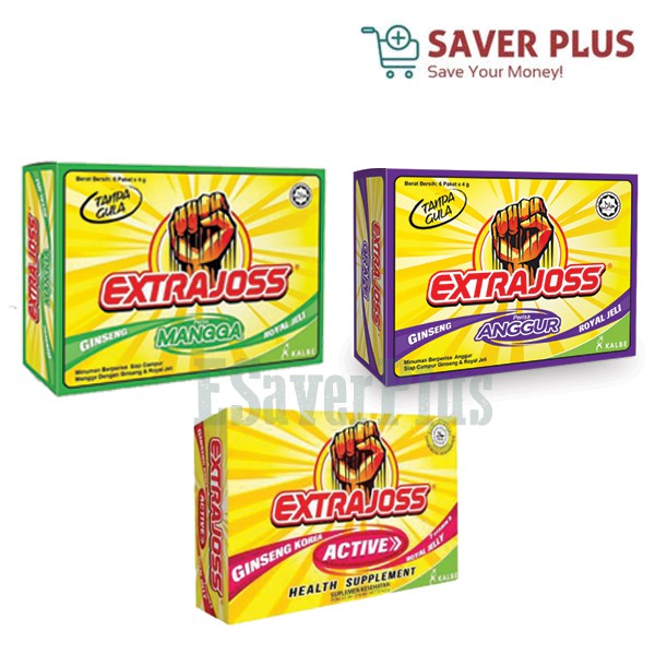 Extra Joss Active /Mangga/Anggur (6 sachet) | Shopee Malaysia