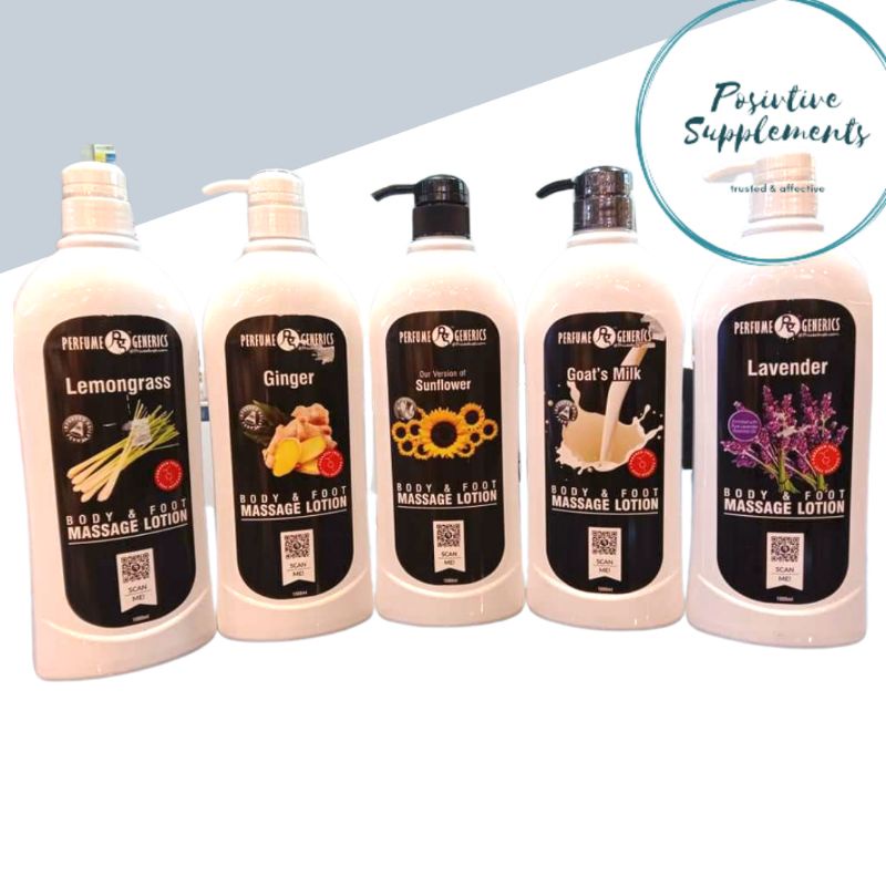 PERFUME GENERICS BODY & FOOT MASSAGE LOTION 1000ML SUNFLOWER LAVENDER | Shopee Malaysia