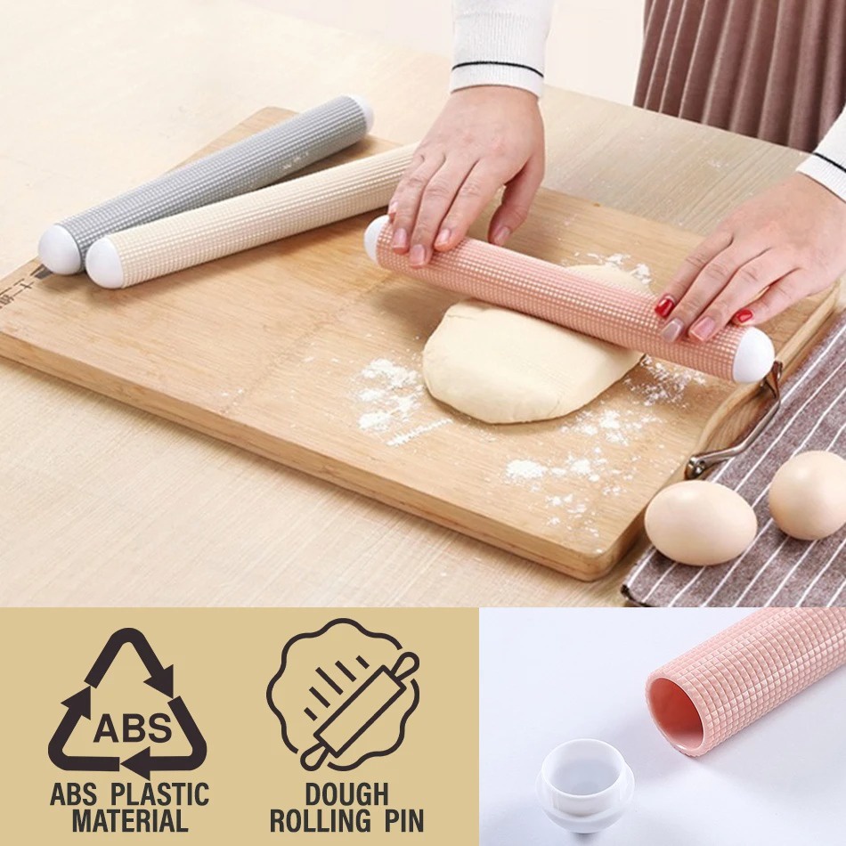 Mango_leong0123 Kitchen Baking Batter Dough Rolling Plastic Pin ...