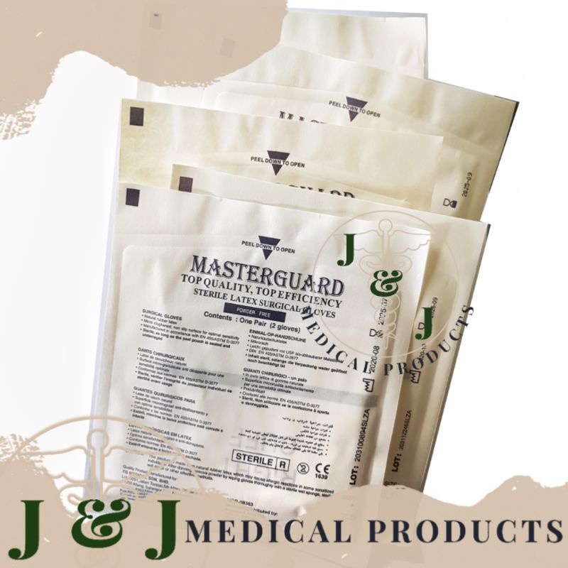 MASTERGUARD Latex Sterile Surgical Gloves (2 / 5 PAIRS) | Shopee Malaysia