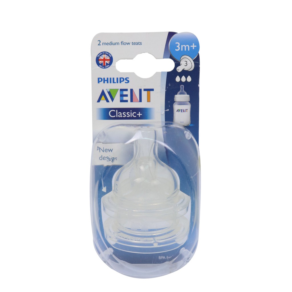 Philips Avent Classic 2pcs 3m Medium Flow Teat Shopee Malaysia