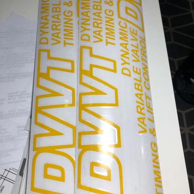 Dvvt car Sticker / Sticker kereta Dvvt / DVVT vinyl Sticker (Myvi ...