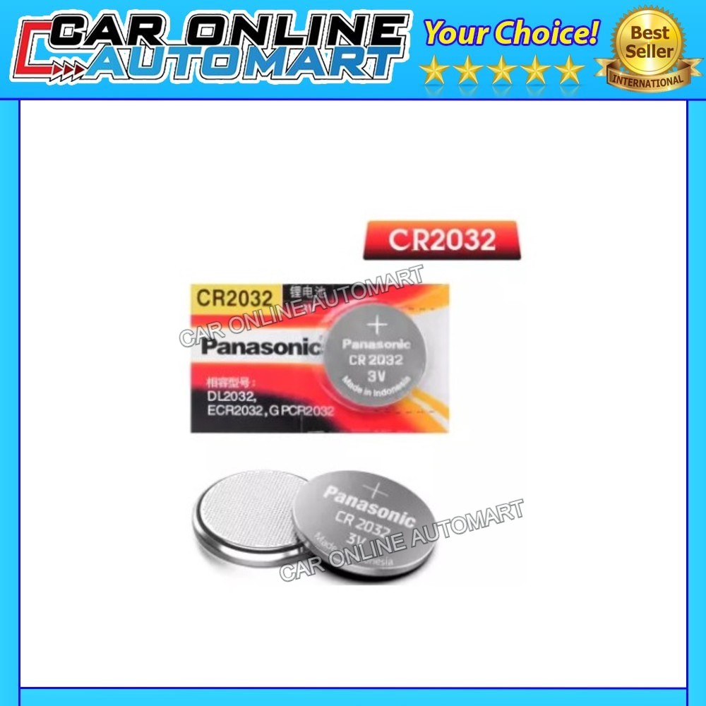 🔥Ready Stock🔥Original Panasonic CR2032 / CR2016 / CR2025 / CR1220 / CR1632 3V Battery Made In ...