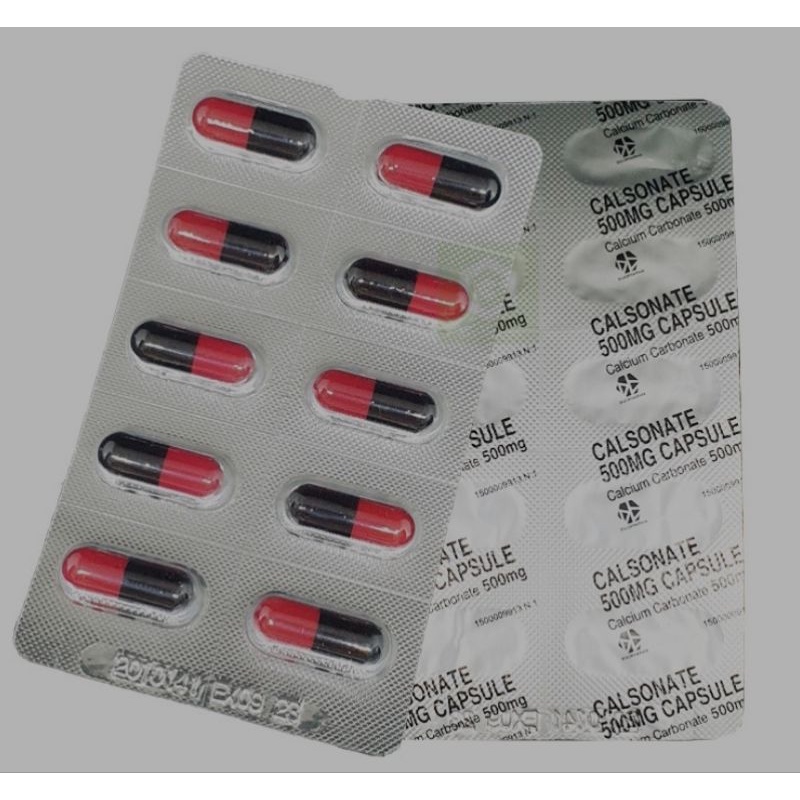 Duopharma Calsonate Calcium Carbonate 500mg Capsules 10's | Shopee Malaysia