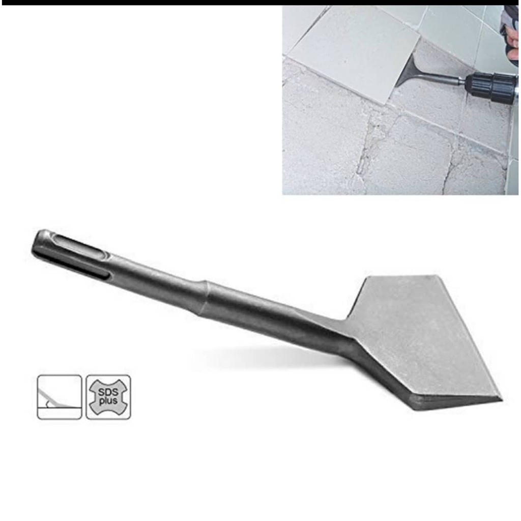 Sds Plus Shank Wide Electric Hammer Angled Bent Tile Chisel | Shopee ...
