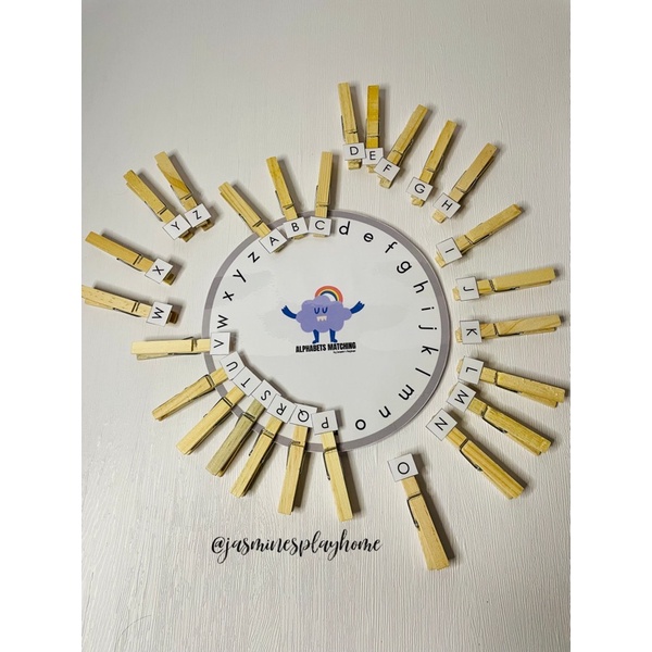 [READY STOCK] Alphabet Matching - Lowercase Uppercase (Wooden ...