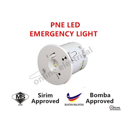 PNE LED EMERGENCY LIGHT (RECESSED Type) | Shopee Malaysia