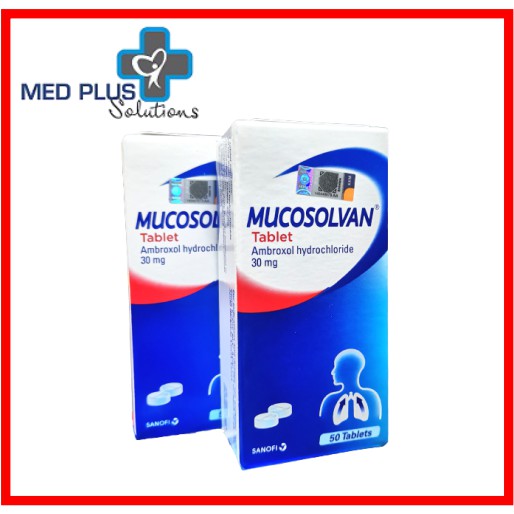 Mucosolvan 30mg 50 tablets (Exp: 3/2026) [ Ambroxol Hydrochloride ...
