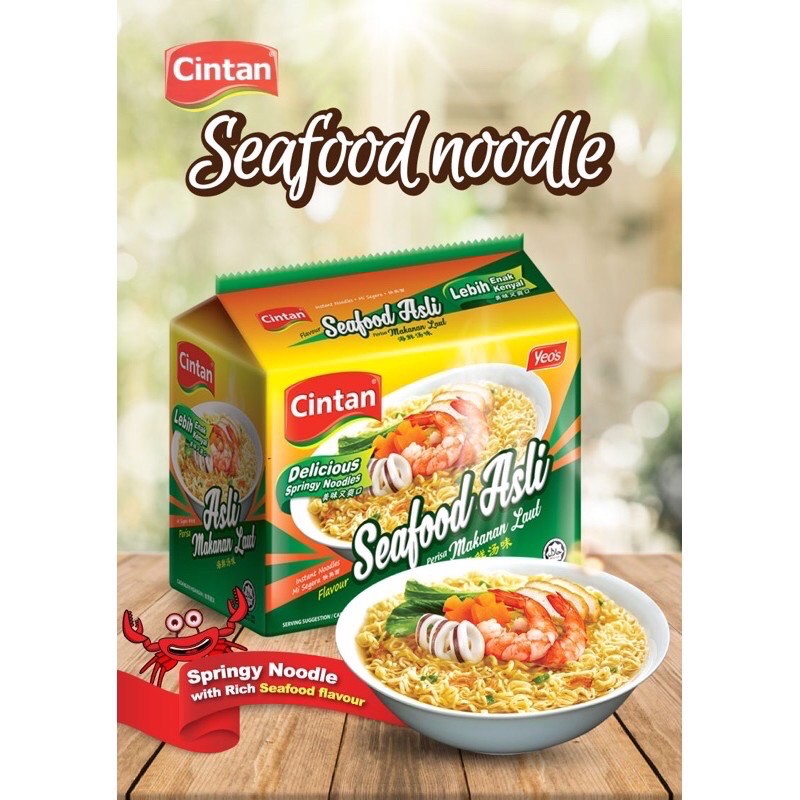 Cintan Seafood Asli Instand Noodle Mee | Shopee Malaysia