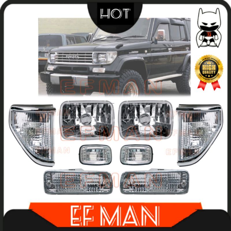 TOYOTA LANDCRUISER PRADO 70 LC2 LJ78 LJ79 SIDE LAMP HEAD LAMP BUMPER ...