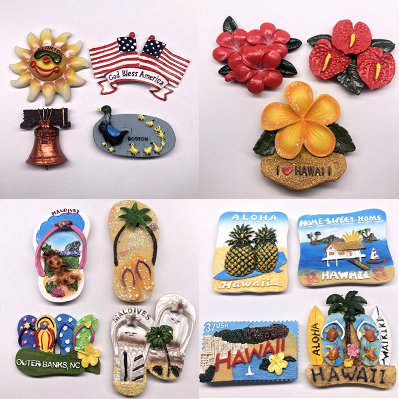 Country Fridge Magnets US Tourist Attractions Souvenir Fridge Magnet ...