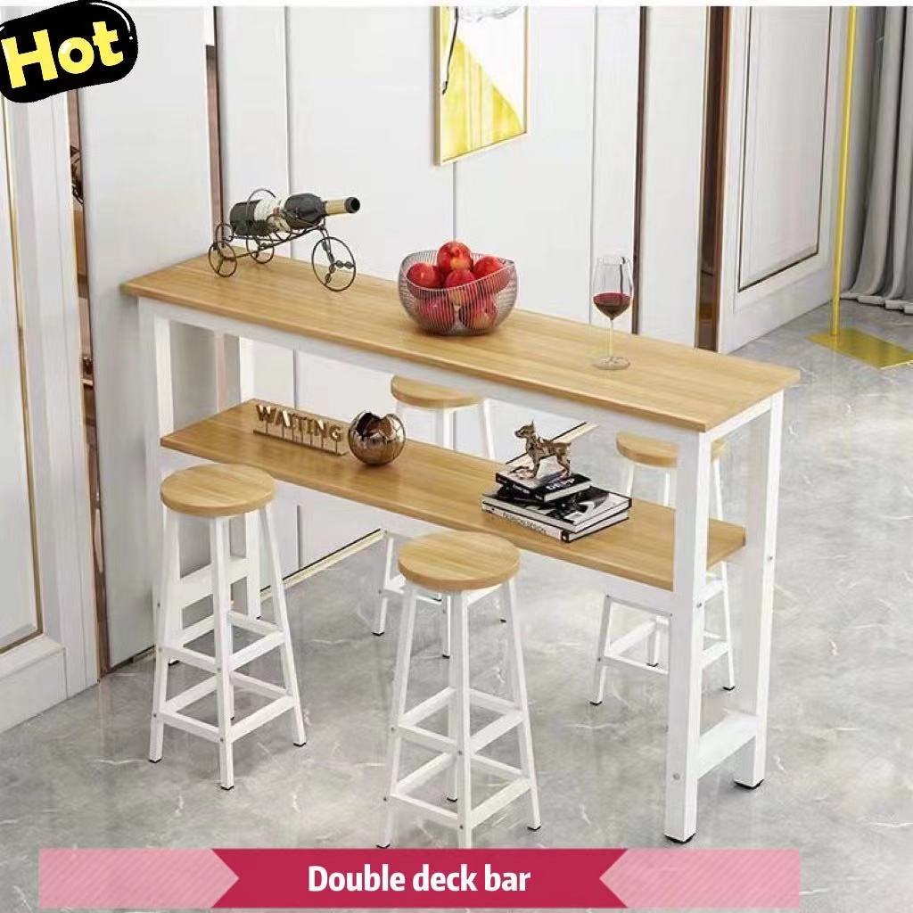 Home living room Double layer Bar Table bar counter/Bar table + chair ...