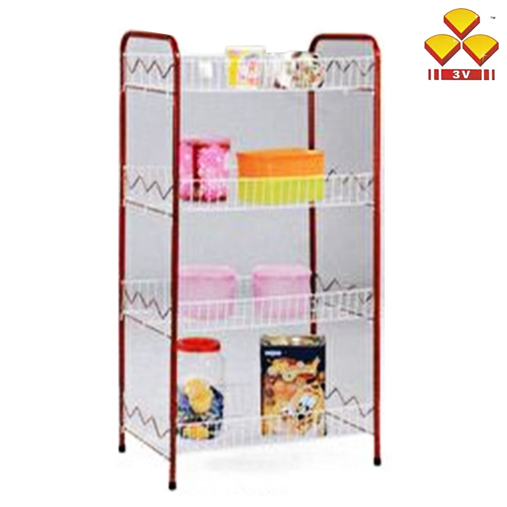 Multi-purpose 4-Tier Plate Rack | Rak Dapur Pinggan | Rak Pelbagai Guna ...