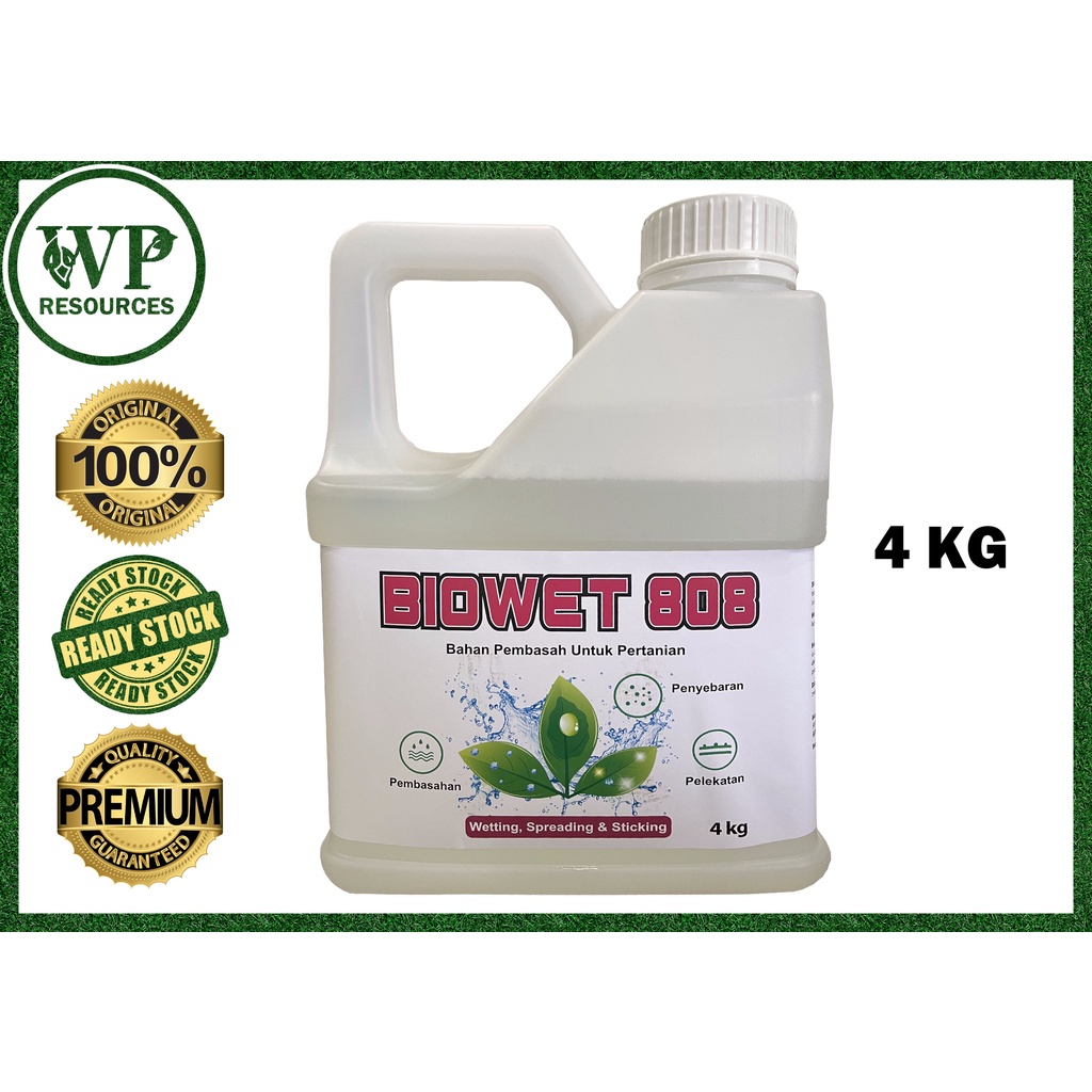 4L Biowet 808 Gam Racun / Adjuvant Wetting & Sticker | Shopee Malaysia
