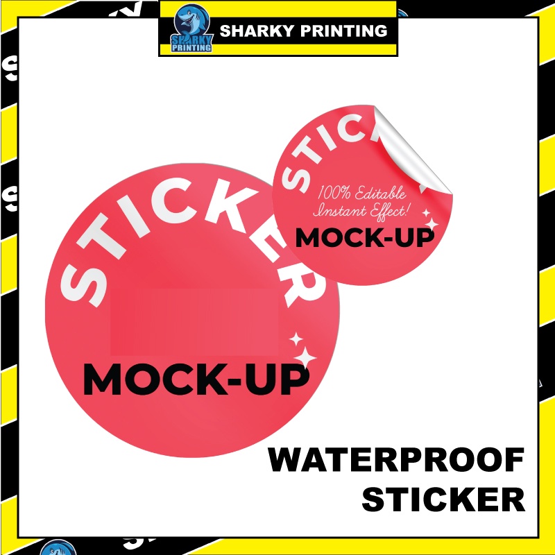 Custom Made Sticker Kalis Air (100pcs) / Custom Made Die-Cut Waterproof ...