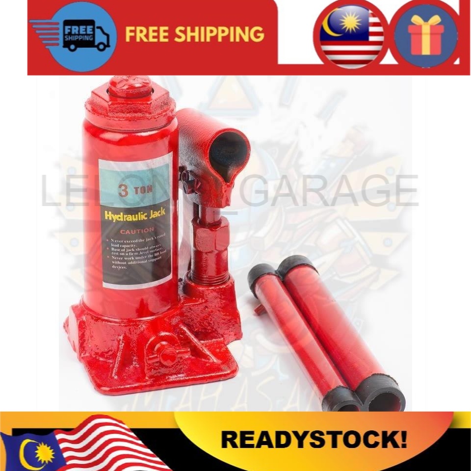 JACK TAYAR KERETA 3T Jack Botol 3T Bottle Jack | Shopee Malaysia