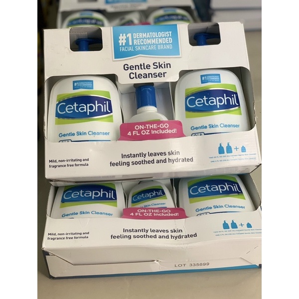 Cetaphil Facial CLEANSER SET - GENTLE SKIN CLEANSER (face & body ...
