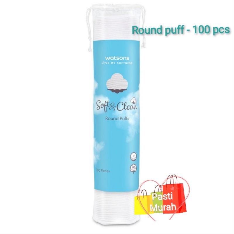 GUARDIAN / WATSONS Facial Cotton Puff, Square, Round Soft & Care Ultra ...